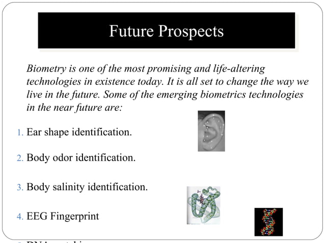 Bio-metrics Authentication Technique | PPT | Internet | Computing