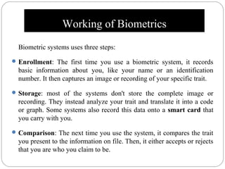 Bio-metrics Authentication Technique | PPT