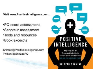 Mastering Positive Intelligence: Achieving Potential at Work [Rypple ...