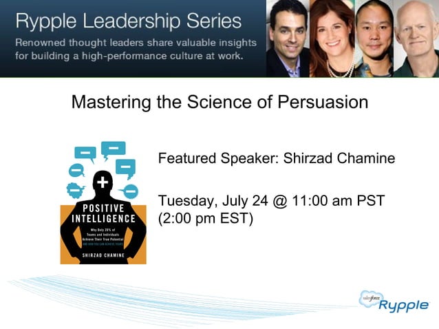 Rypple science of persuasion | PPT
