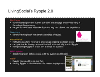 How Living Social uses Rypple | PPT