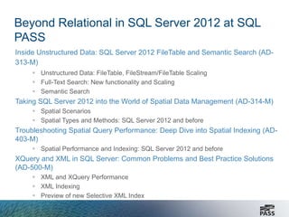 24 Hour of PASS: Taking SQL Server into the Beyond Relational Realm | PPT