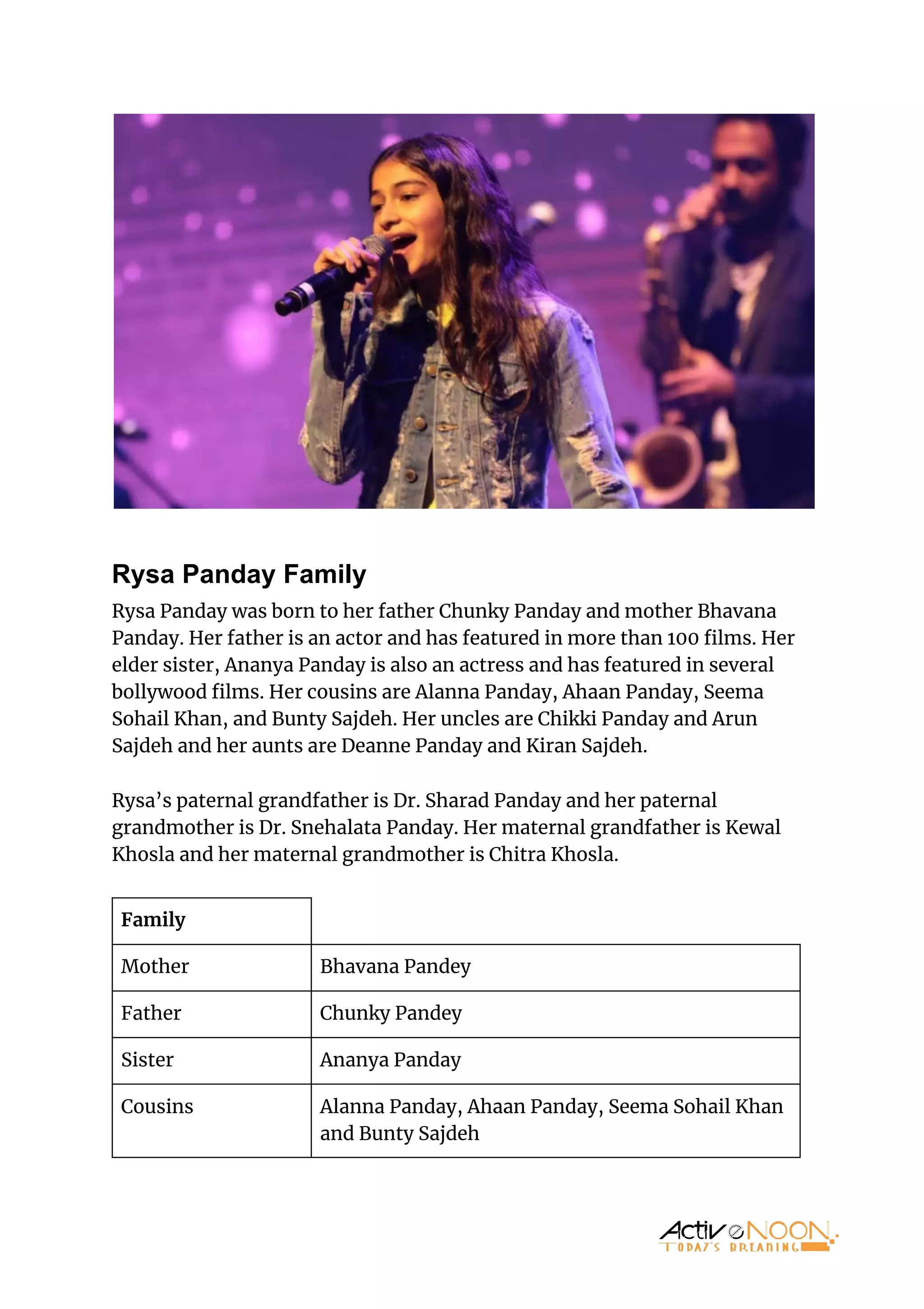 Rysa Panday Bio: A Dive Into The Lifestyle Of Chunky Pandey’s Daughter ...