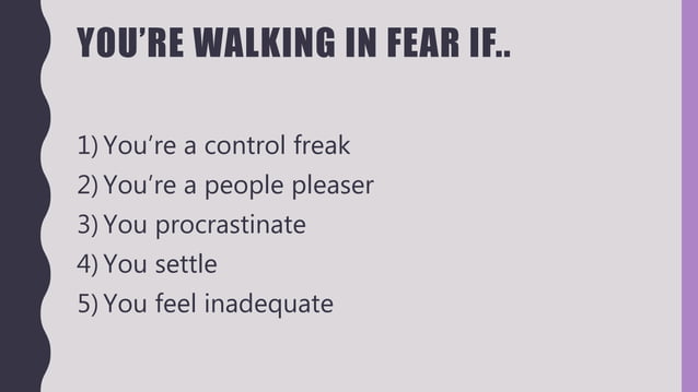 Overcoming Fear | PPT