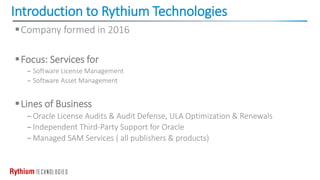 Rythium Oracle License Management Services.pptx
