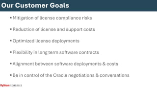 Rythium's Independent Oracle License Management Services | PPT