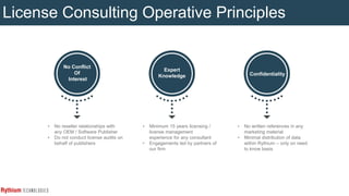 Rythium's Oracle License Audit Defense Services | PPT