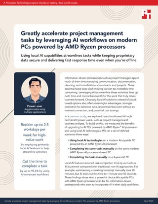Greatly accelerate project management tasks by leveraging AI workflows ...