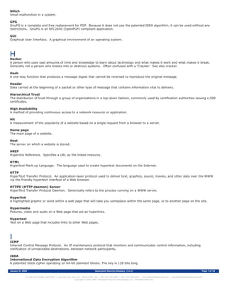 RAZORPOINT SECURITY GLOSSARY | PDF