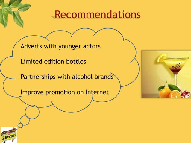 Etude stratégie marketing / Schweppes | PPTX