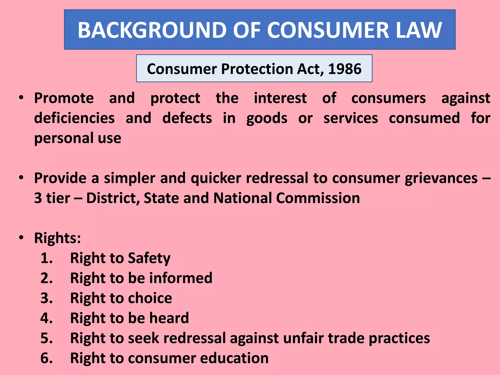 Consumer Protection Act | Consumer Protection Bill 2019 | PDF