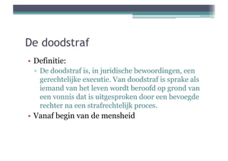 De Doodstraf | PPT