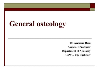 General osteology | PPT