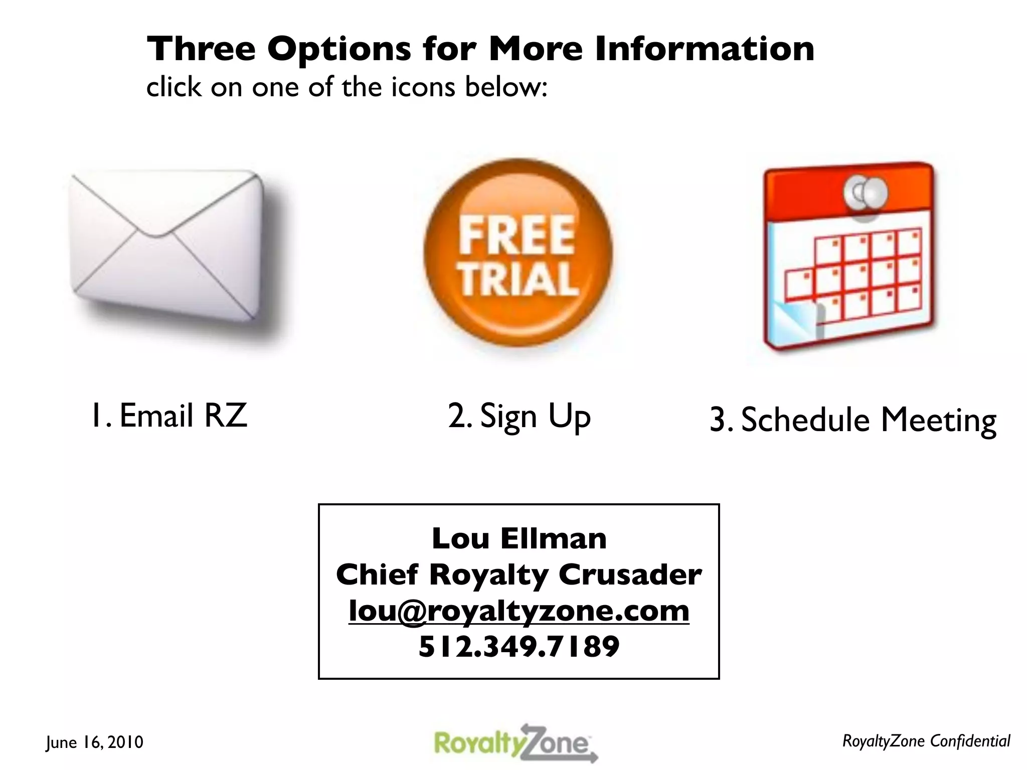 RoyaltyZone Overview | PDF