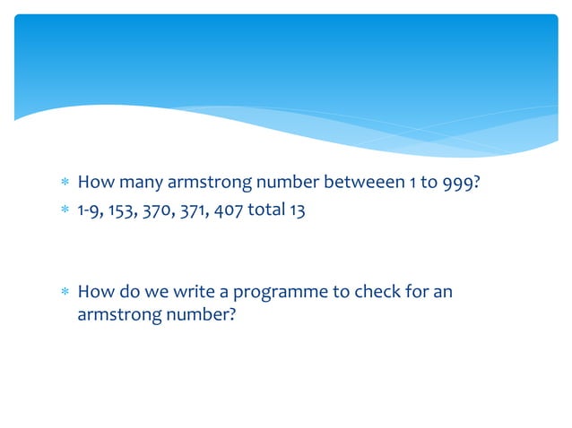 Armstrong Number presentation | PPTX
