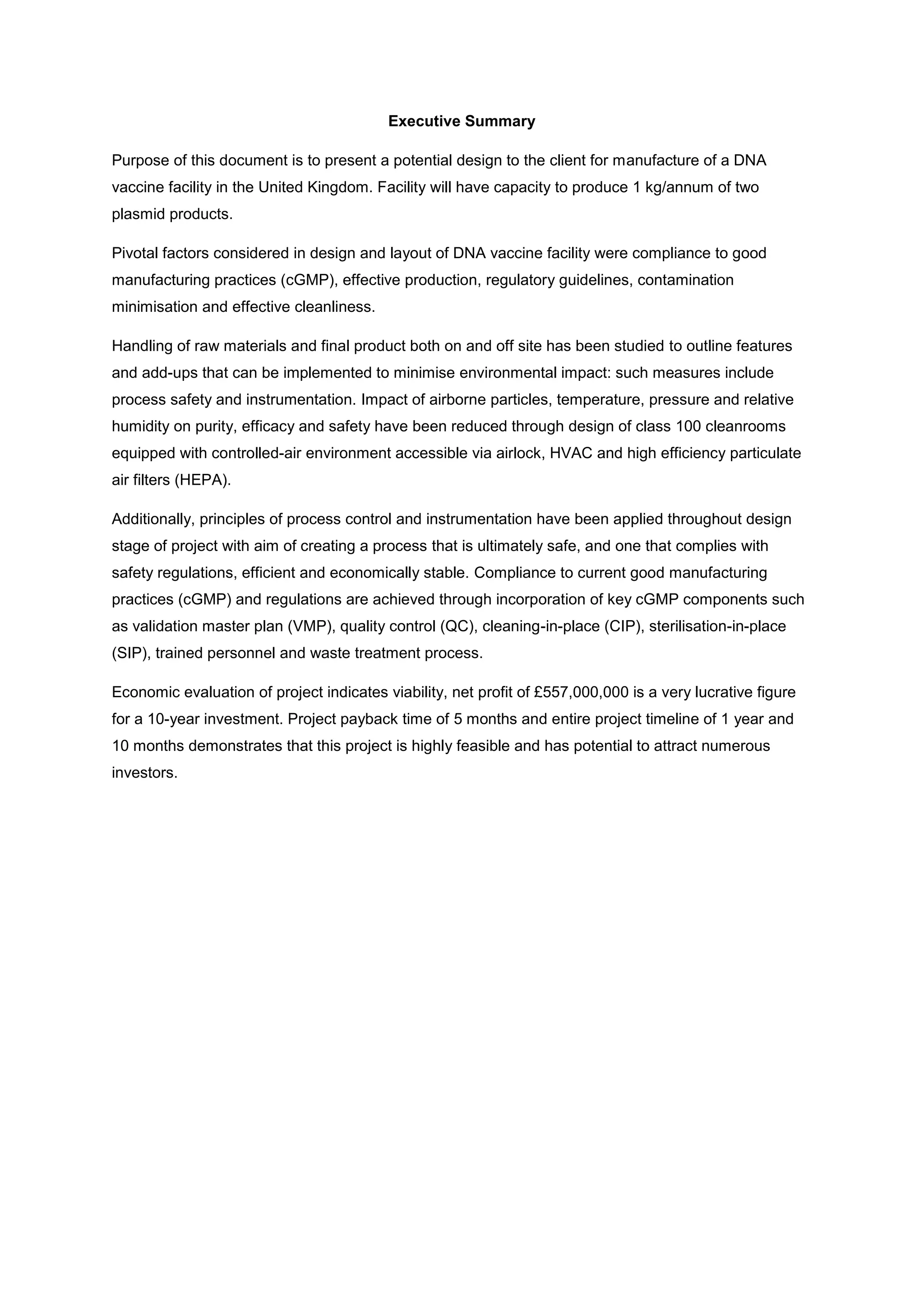 (Bio)pharmaceutical plant design | PDF