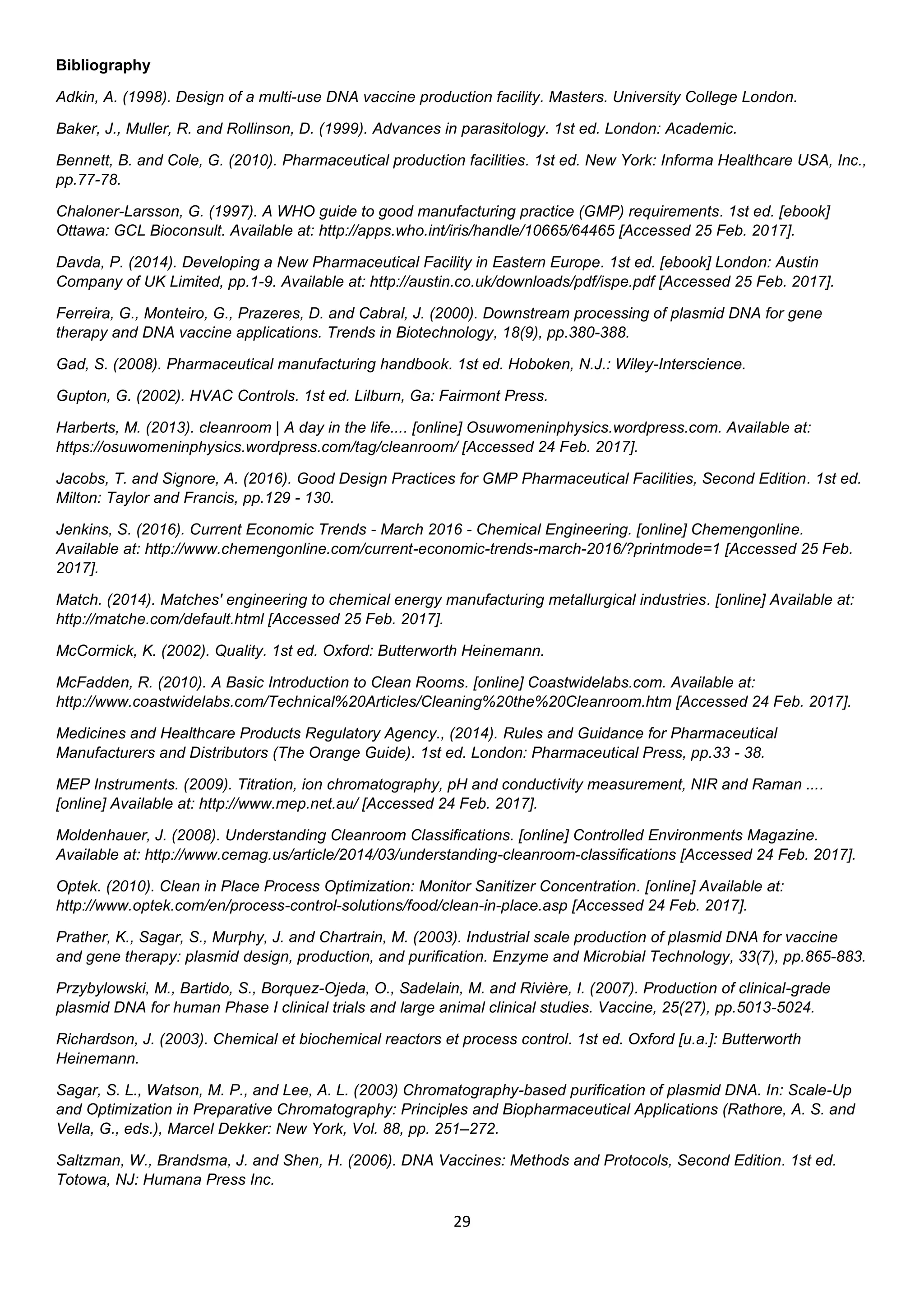 (Bio)pharmaceutical plant design | PDF