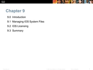 CCNAv5 - S3: Chapter9 IOS Images and Licensing | PPT