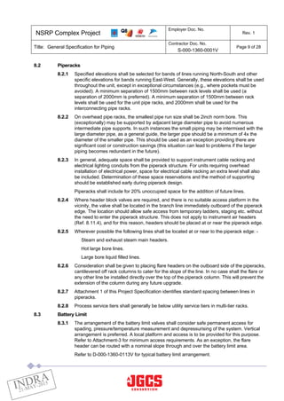 S 000-1360-0001 v-1_0001_general specification for piping | PDF