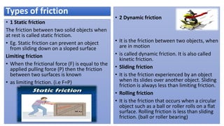 FRICTION - WORKSHOP CALCUALTION AND SCIENCE 2ND YEAR | PPTX