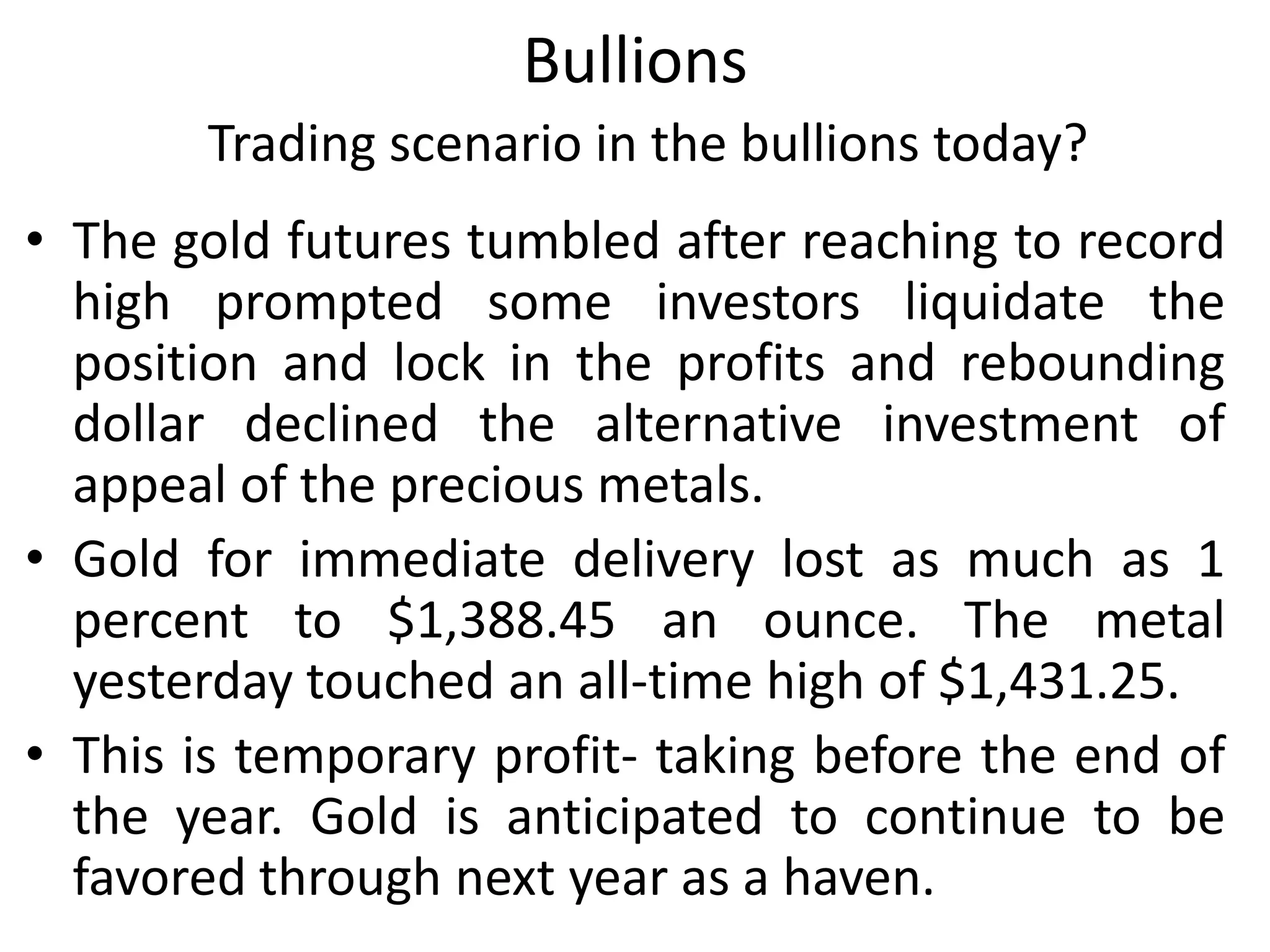Market Updates-COMMODITY | PPT