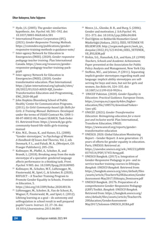 MÜƏLLİMLƏRİN PEŞƏKAR İNKİŞAFINA GENDERYÖNÜMLÜ YANAŞMA / GENDER-RESPONSIVE APPROACH TO THE ...