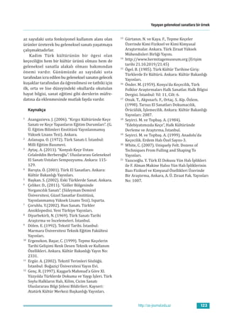 YAŞAYAN GELENEKSEL SANATLARA BİR ÖRNEK: KEÇECİLİK VE BİR USTA / AN ...