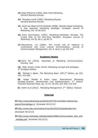 Integrated Marketing Communication Plan for Folli Follie | PDF