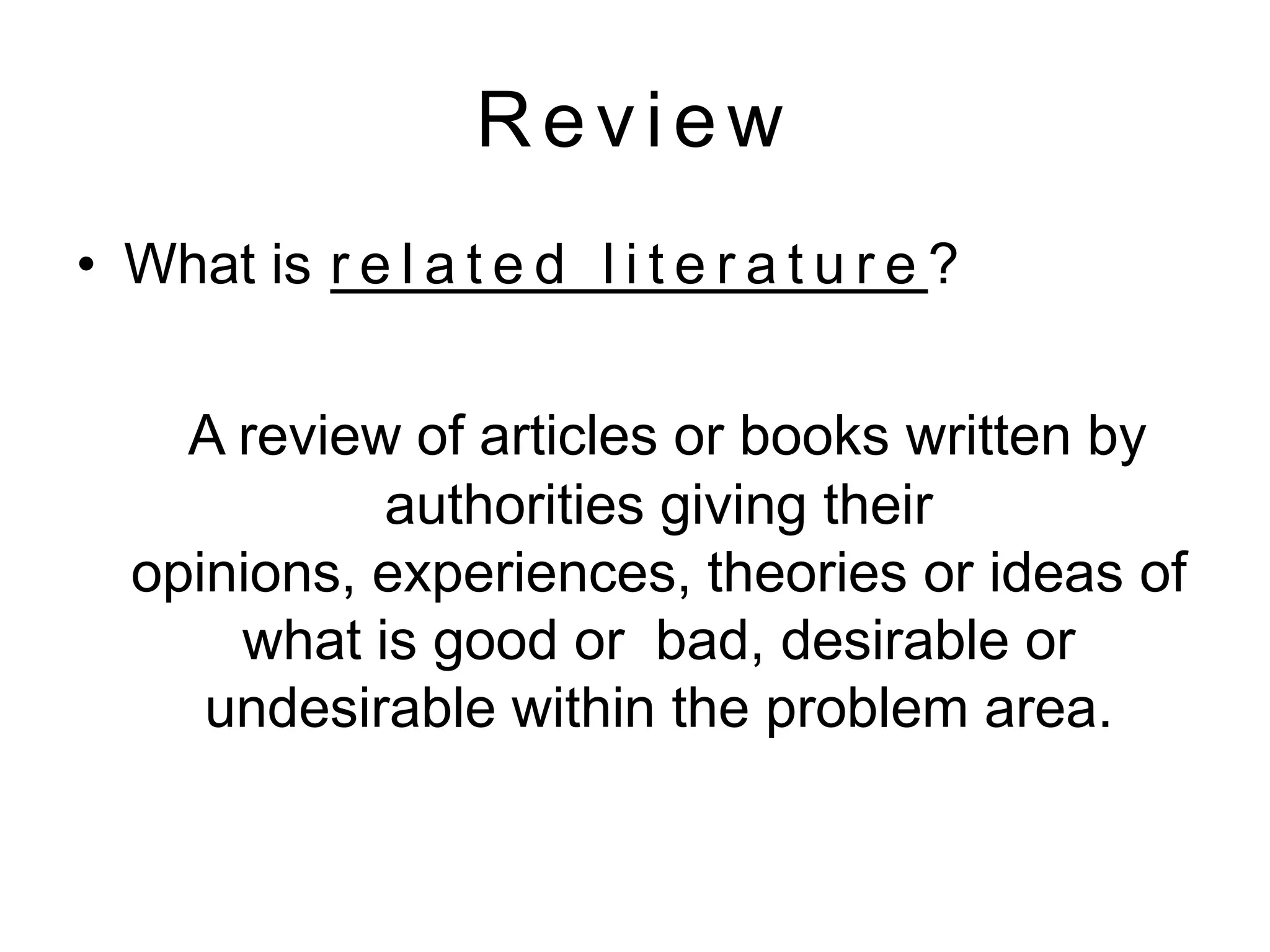 Sample Entry of Related Literature and Related Study | PPTX