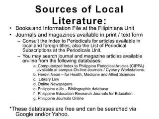 Sample Entry of Related Literature and Related Study | PPTX