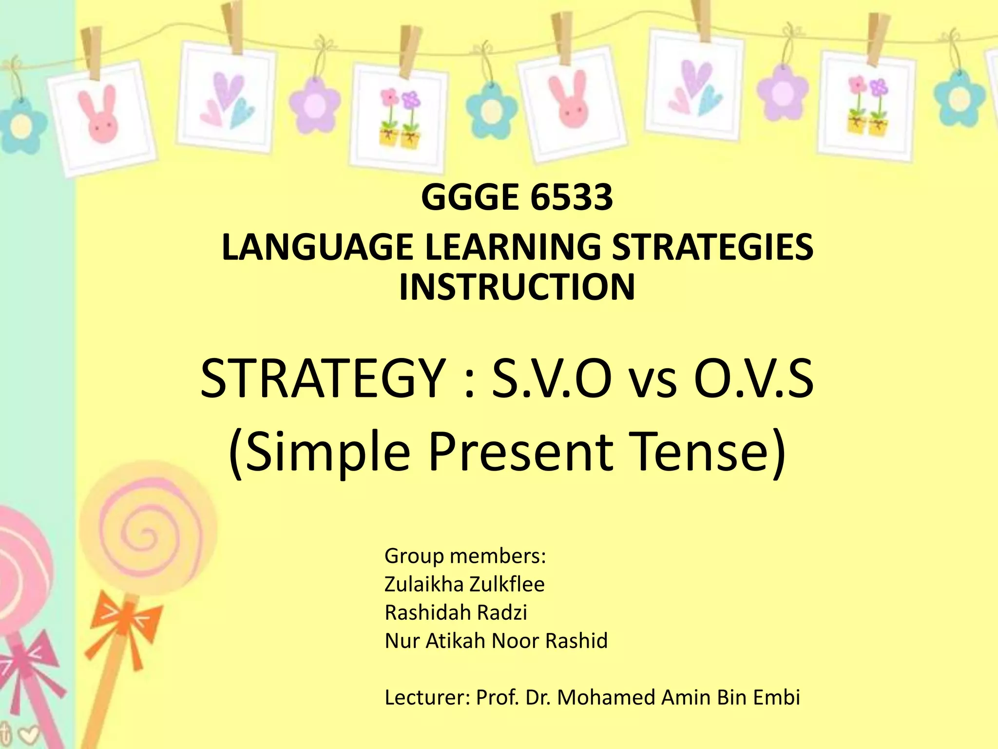 S.V.O vs O.V.S | PPTX