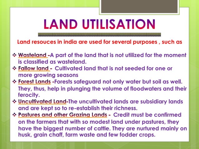 Land resources | PPTX