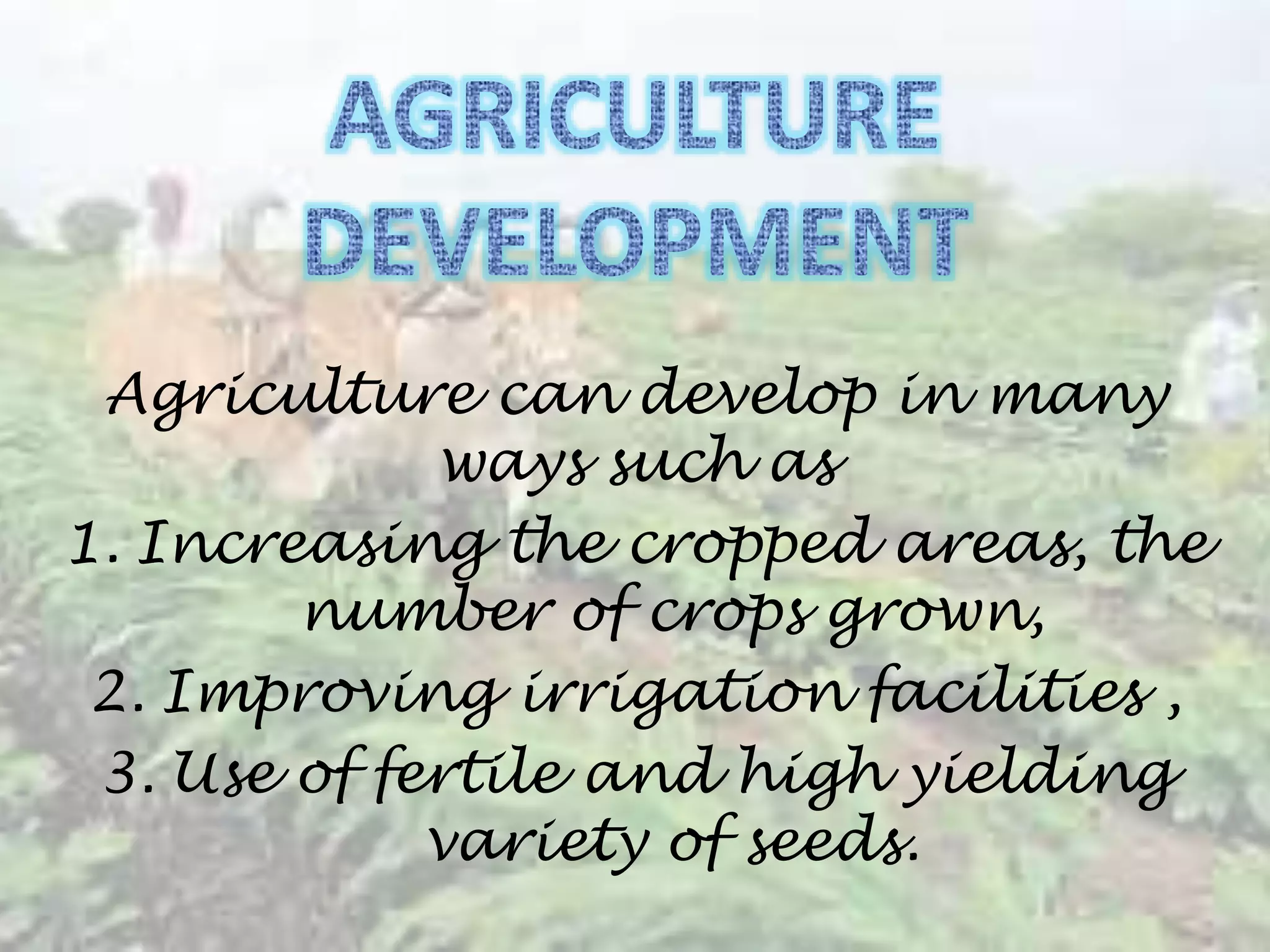 S.Sc. Project [Class 8] AGRICULTURE | PPTX