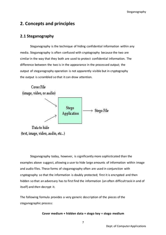 Steganography using visual cryptography: Report | PDF
