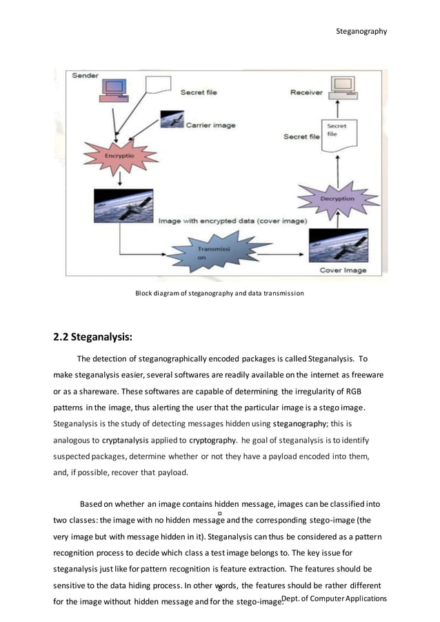 Steganography using visual cryptography: Report | PDF