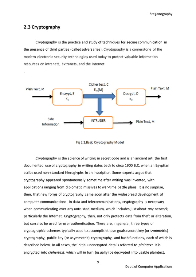 Steganography using visual cryptography: Report | PDF