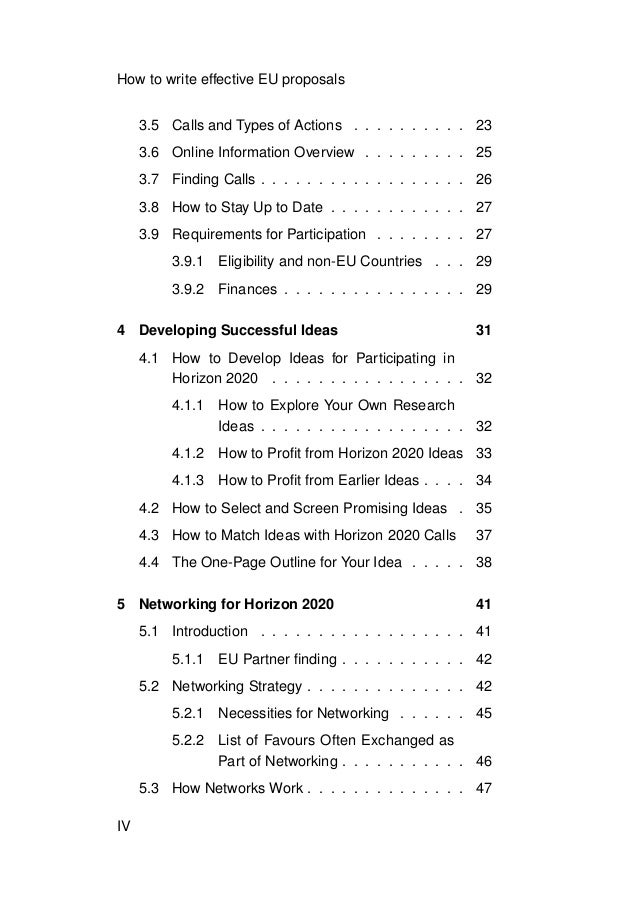 How to write Effective EU Proposals - Horizon 2020