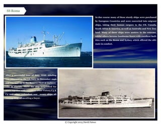S.S. Roma Passenger Vessel - History | PDF