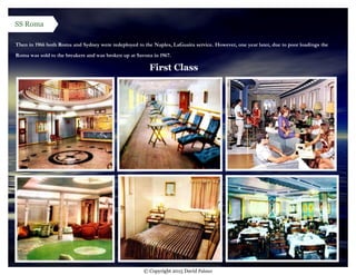 S.S. Roma Passenger Vessel - History | PDF