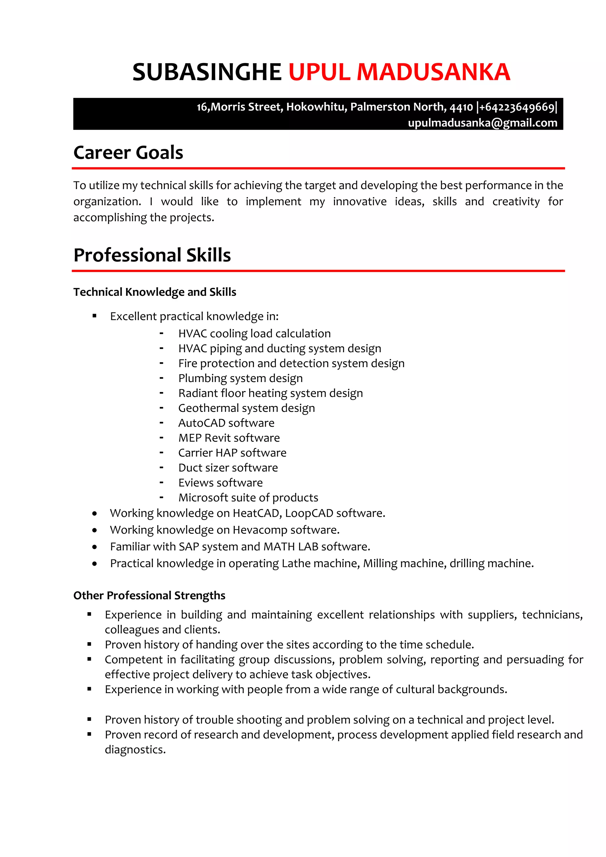 S.U.Madusanka CV | PDF