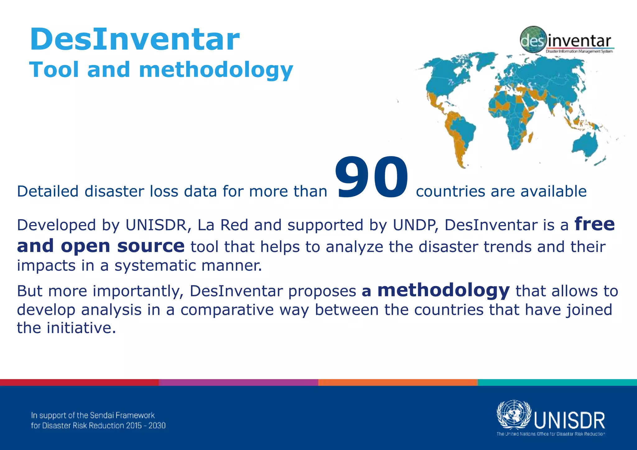National Disaster Loss Databases (using DesInventar methodology) | PPTX