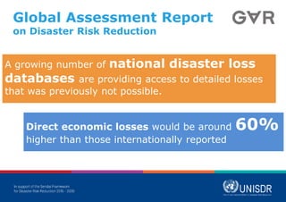 National Disaster Loss Databases (using DesInventar methodology) | PPT