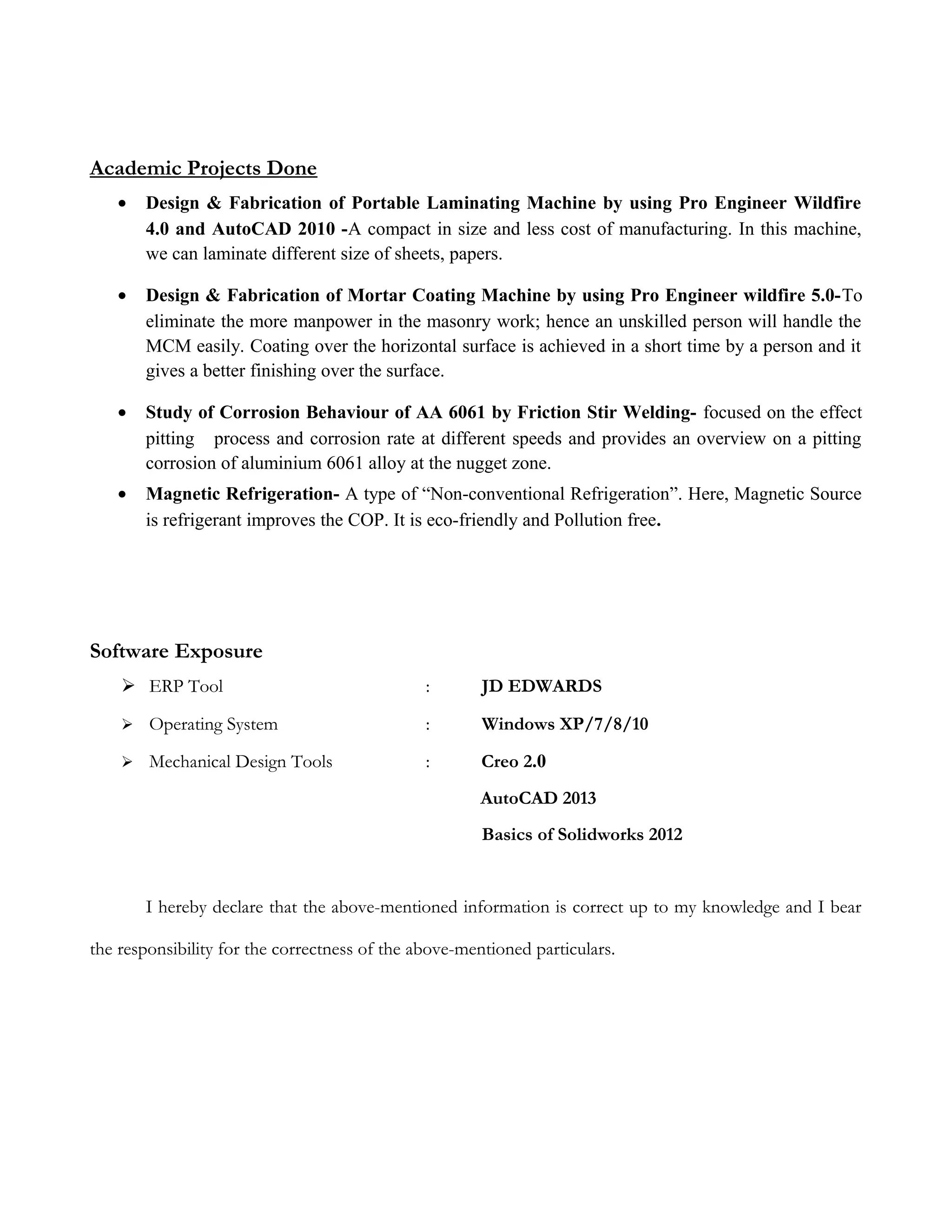 S.Gautham- Design Executive- Curriculum Vitae | DOC