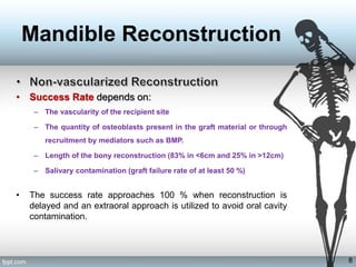 Bone tissue engineering challenges in oral and maxillofacial surgery | PPTX