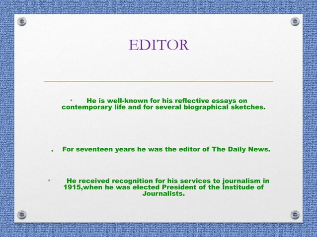 my favourite journalist | PPT
