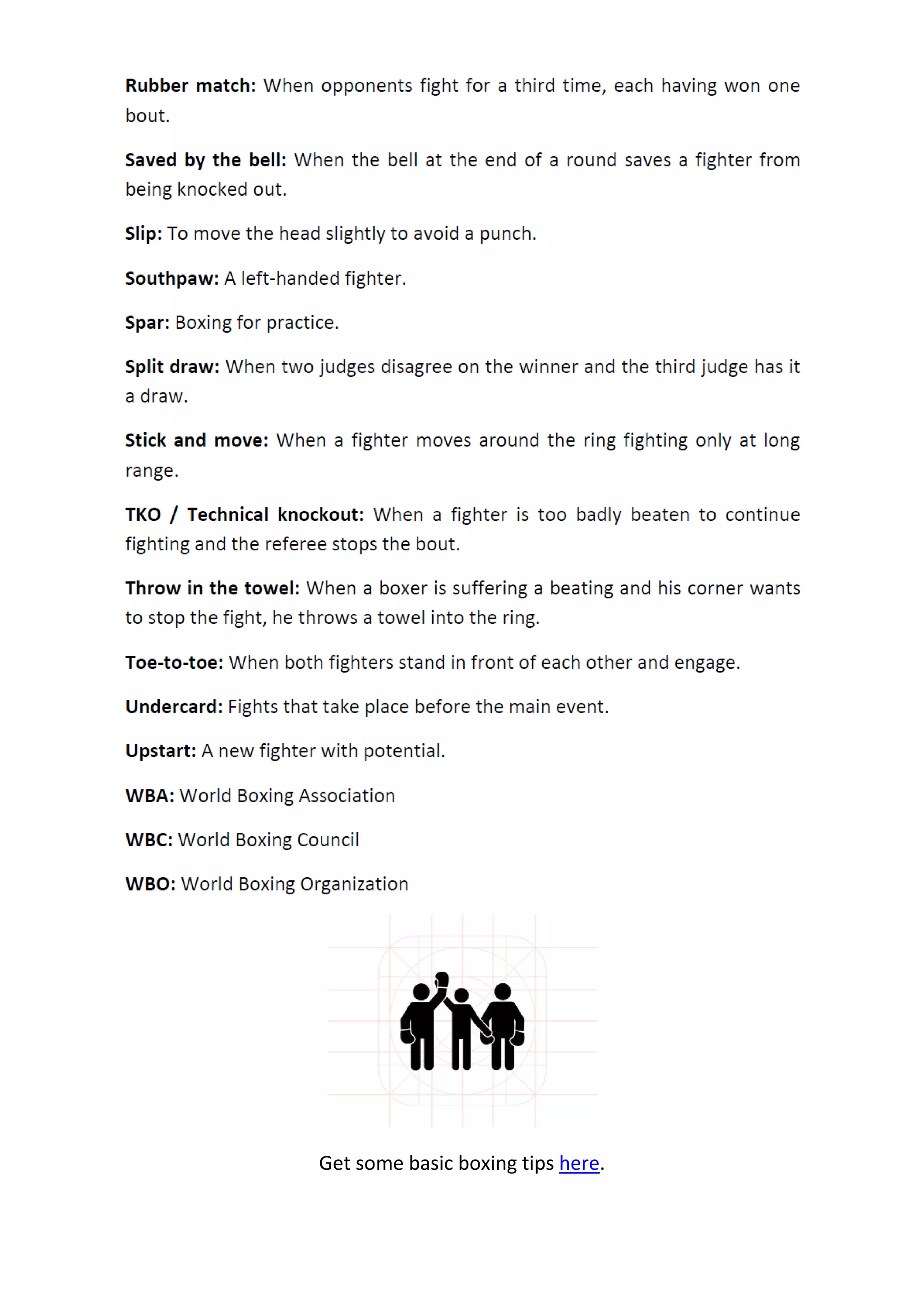 Boxing Terminology | PDF