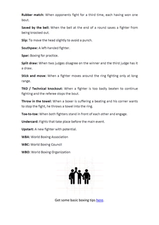 Boxing Terminology | PDF