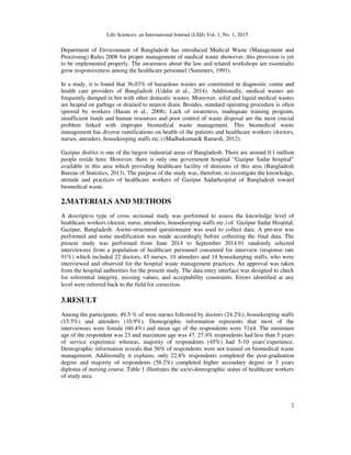 Study Of Knowledge, Attitude And Practices Regarding Biomedical Waste Management Among ...