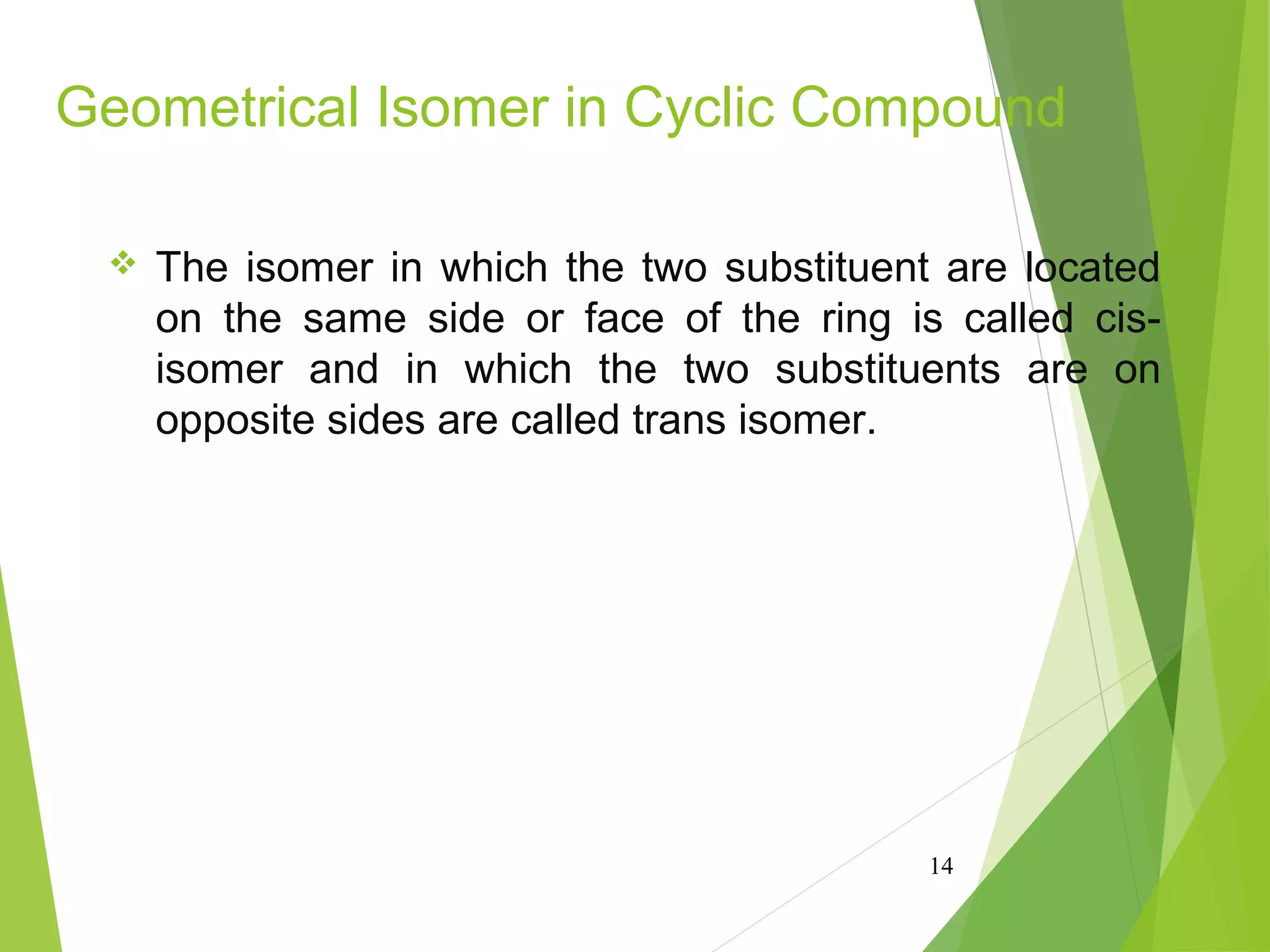 Geometrical Isomerism | PPT
