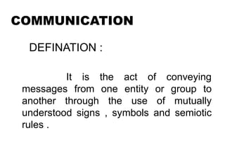 communication | PPT